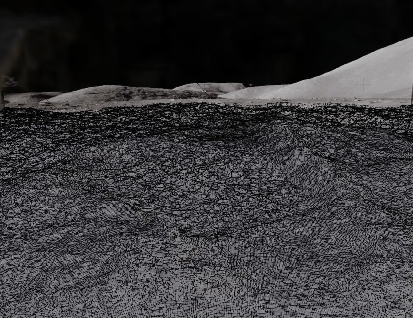 basic moon surface scene 1 3D model | CGTrader