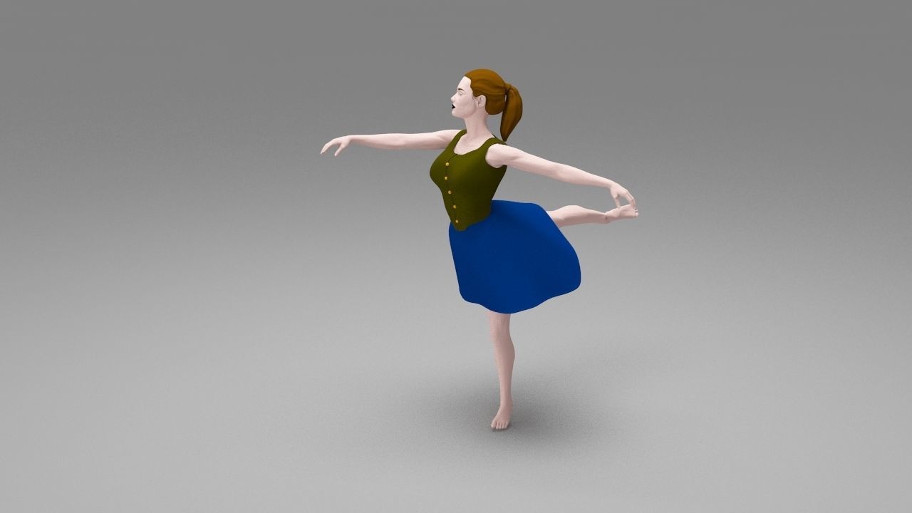 Girl Dancer 3D Model 3D model | CGTrader