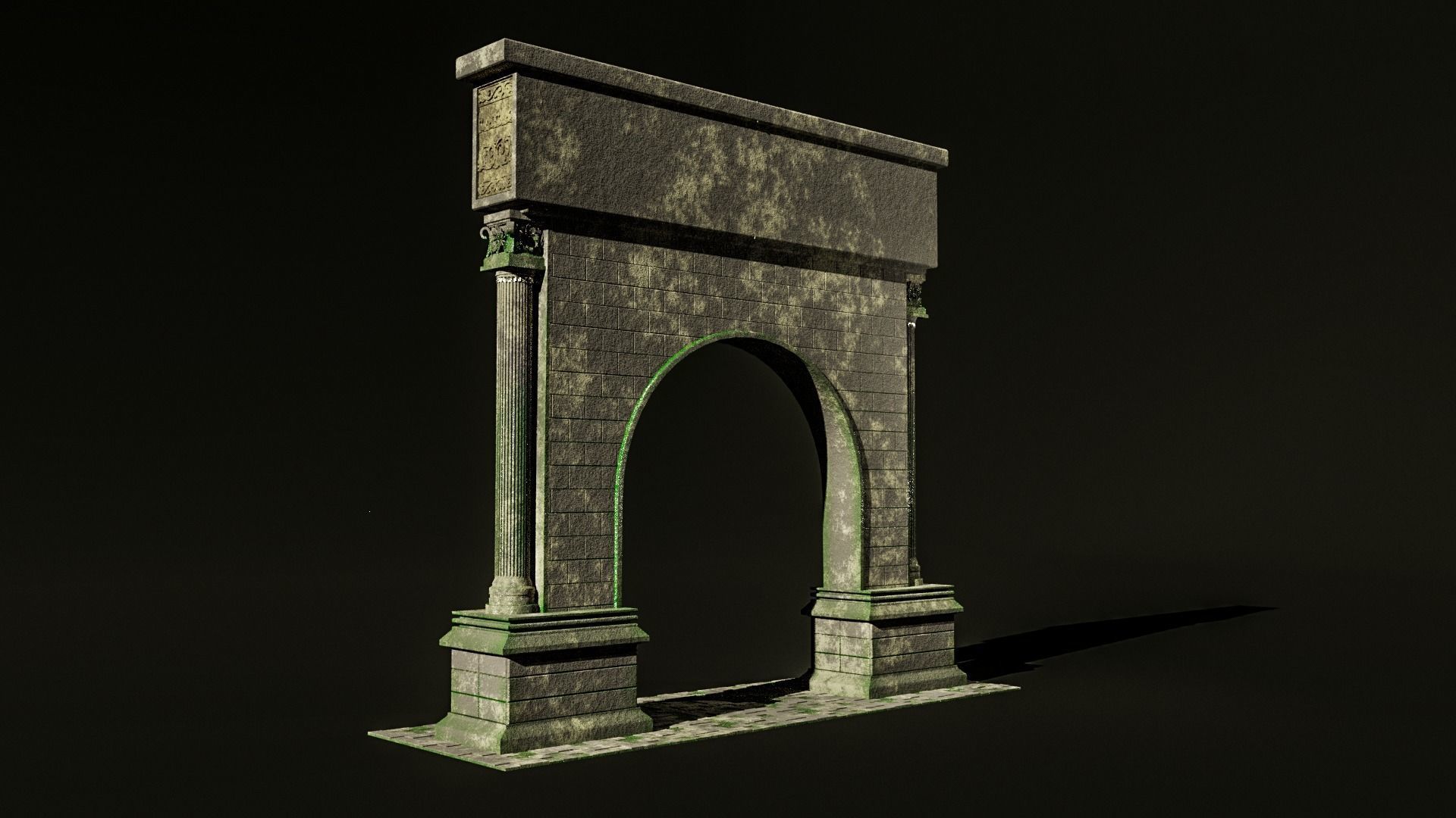 3D model Medieval Gate Entrance VR / AR / low-poly | CGTrader