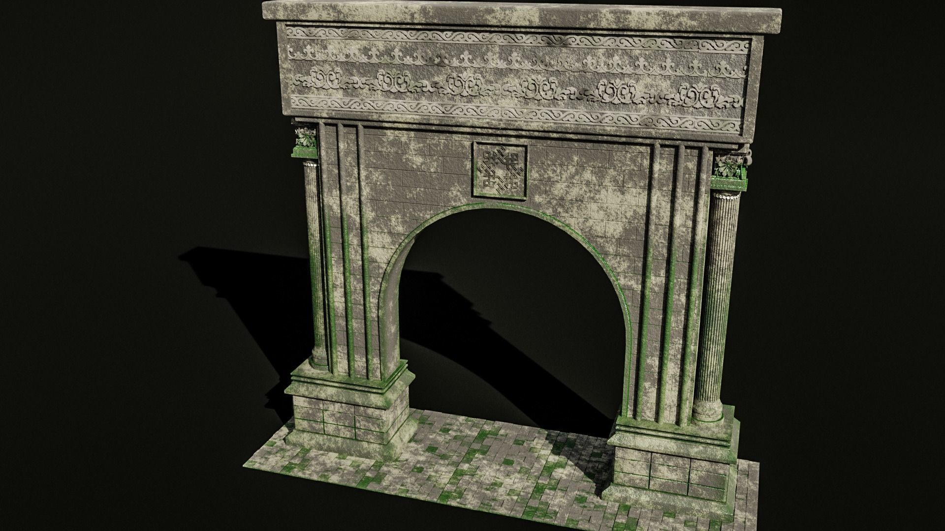 3D model Medieval Gate Entrance VR / AR / low-poly | CGTrader