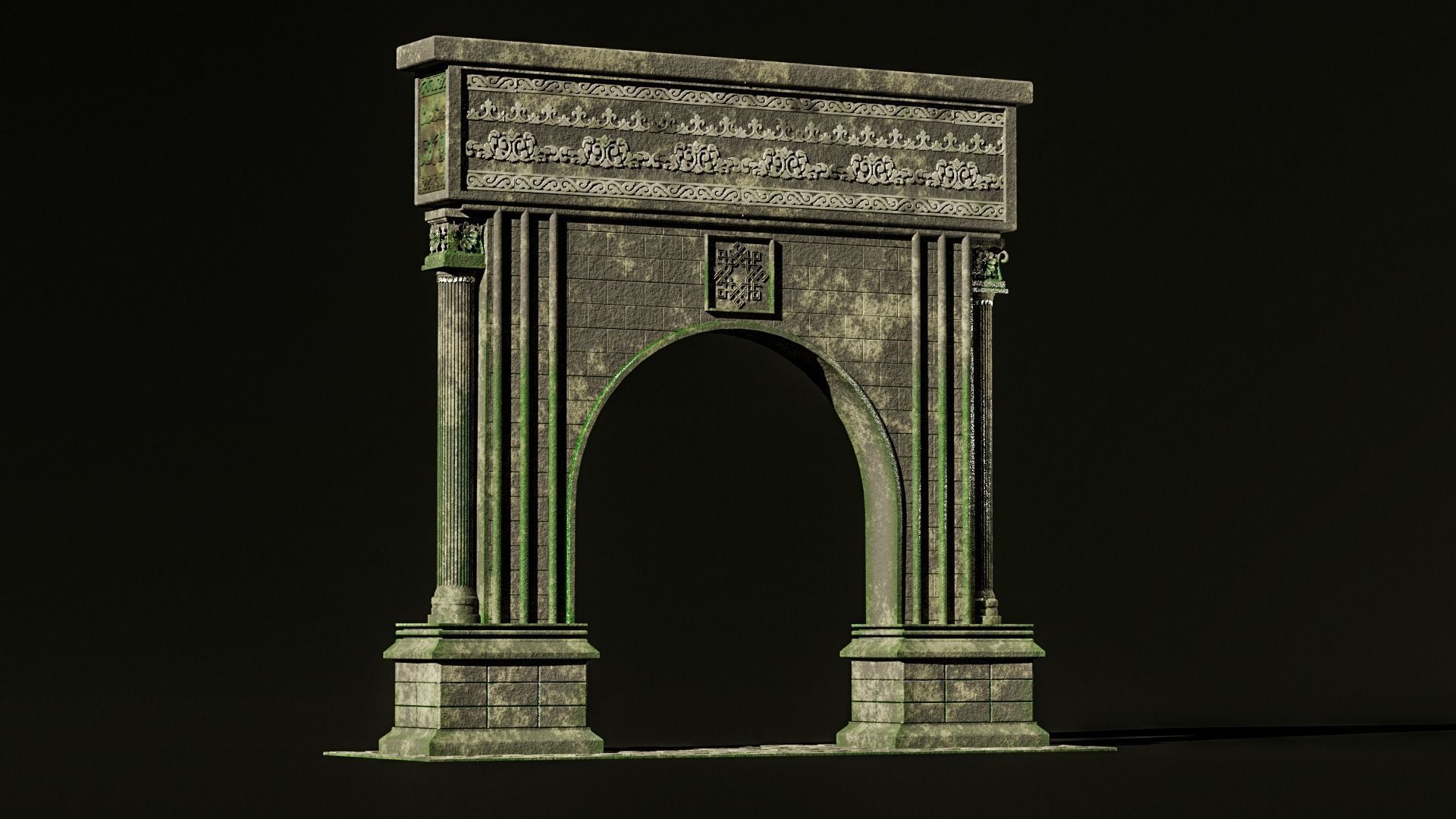 3D model Medieval Gate Entrance VR / AR / low-poly | CGTrader