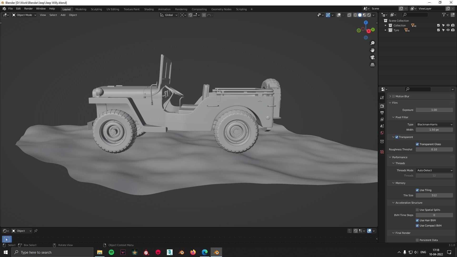 Jeep Willy free 3D model | CGTrader