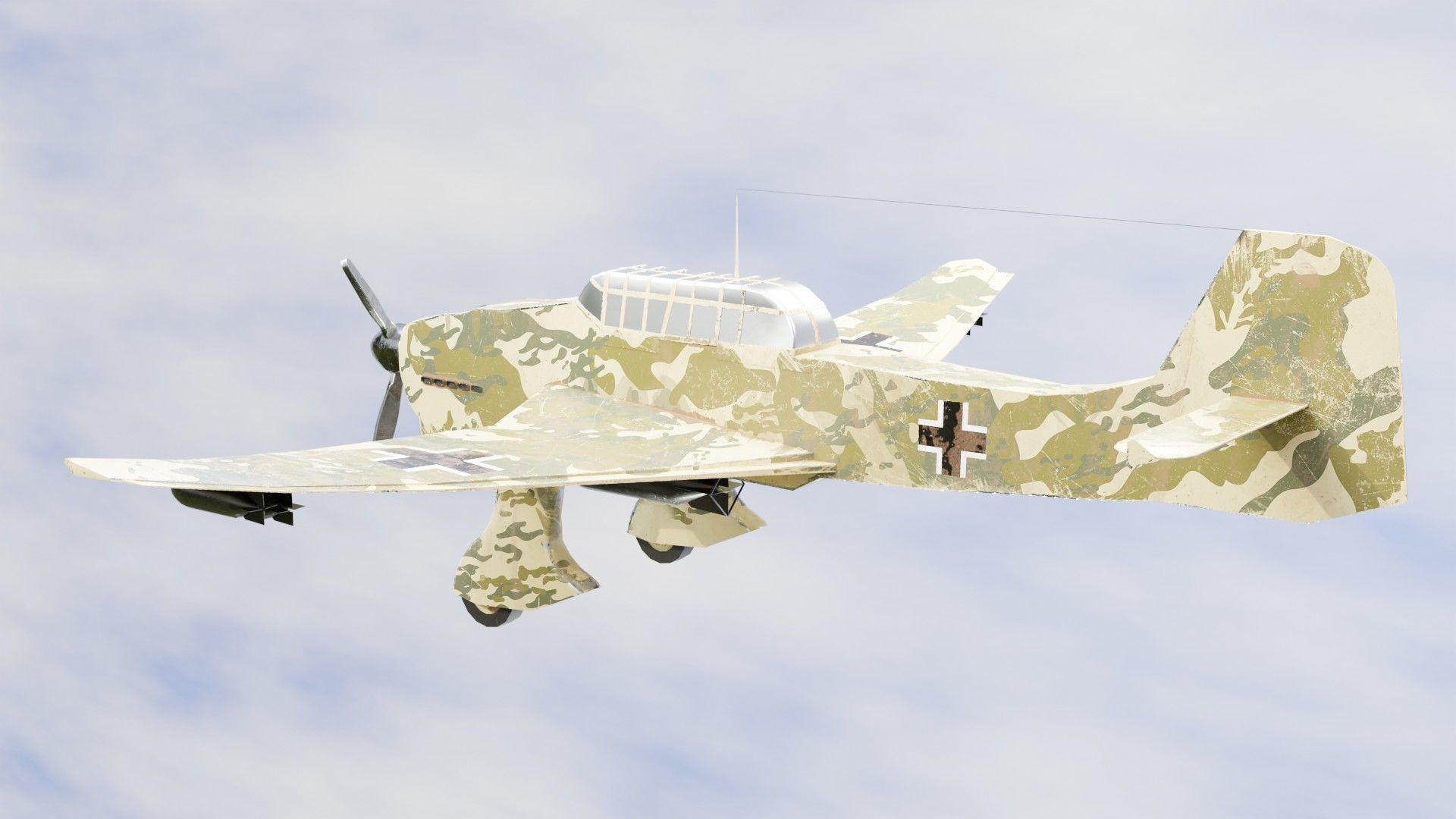 3D model Junkers Ju-87 Stuka VR / AR / low-poly | CGTrader