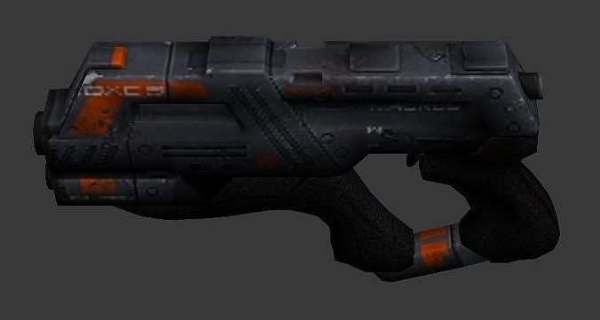 Hitech gun 3D model | CGTrader