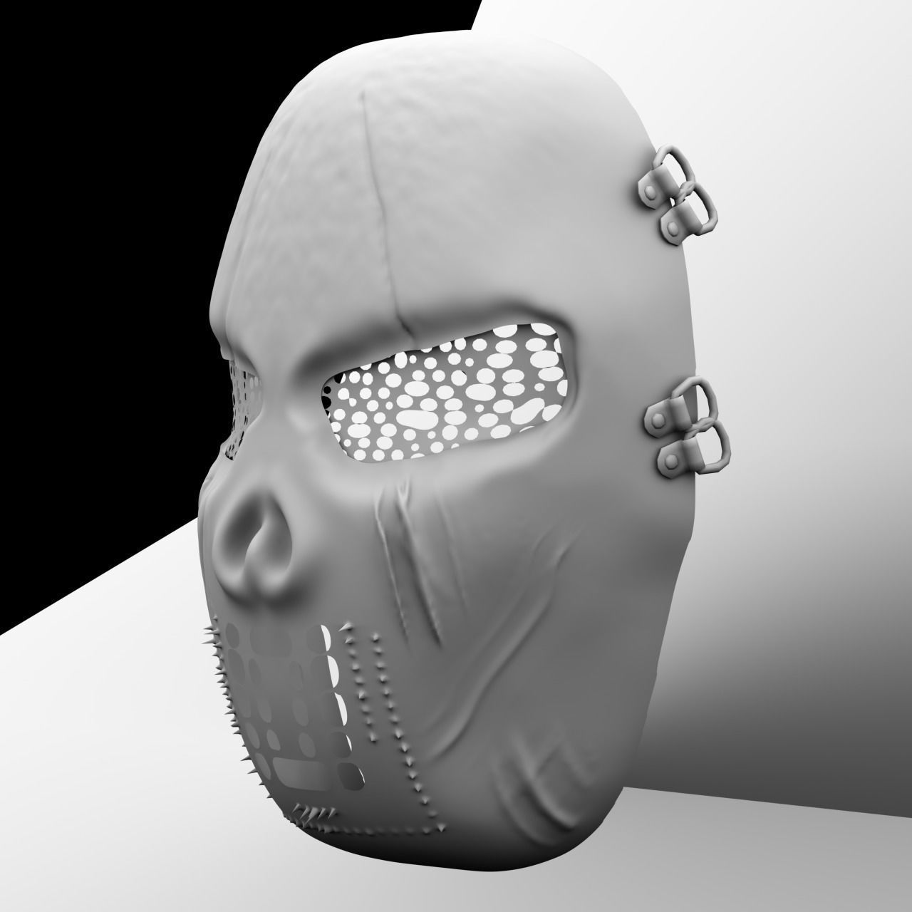 american darck mask mafia 3D model | CGTrader