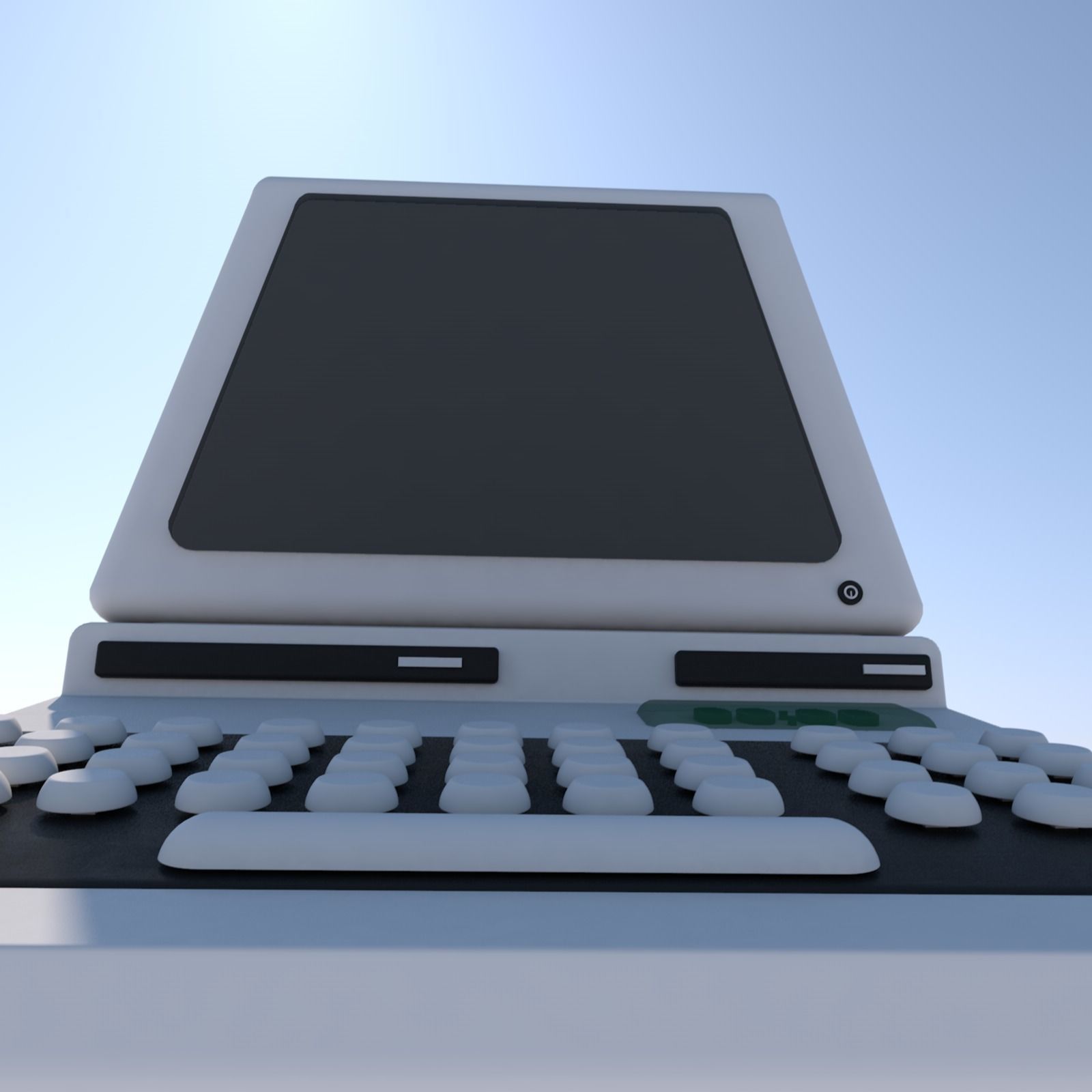 Old model computer - a rough representation of an old computer free 3D ...