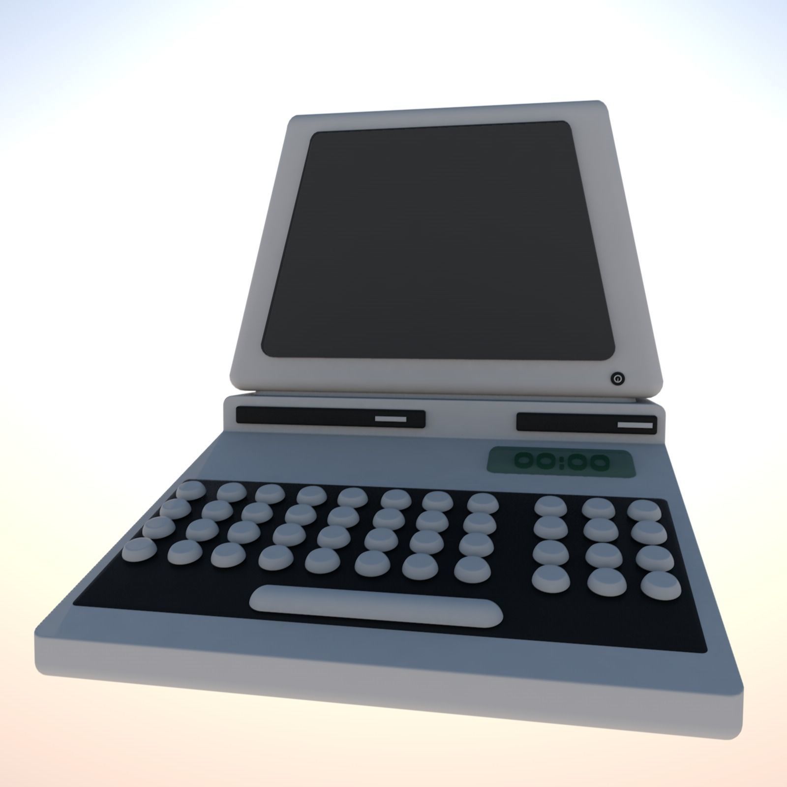 Old model computer - a rough representation of an old computer free 3D ...