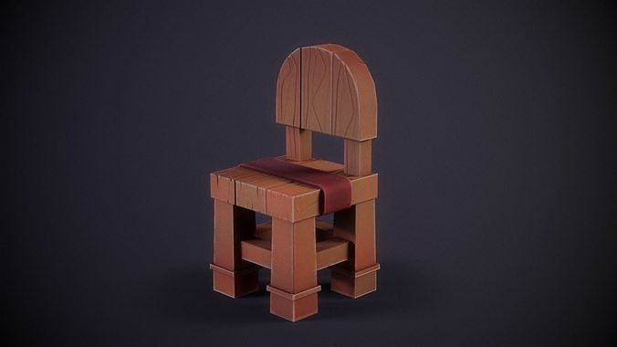 3D model Stylized Chair VR / AR / low-poly | CGTrader