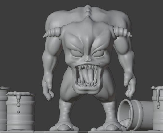 DOOM DEMON - PINKY 3D model animated rigged | CGTrader