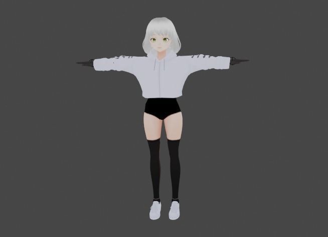 3D model Shiro Anime Character VR / AR / low-poly | CGTrader