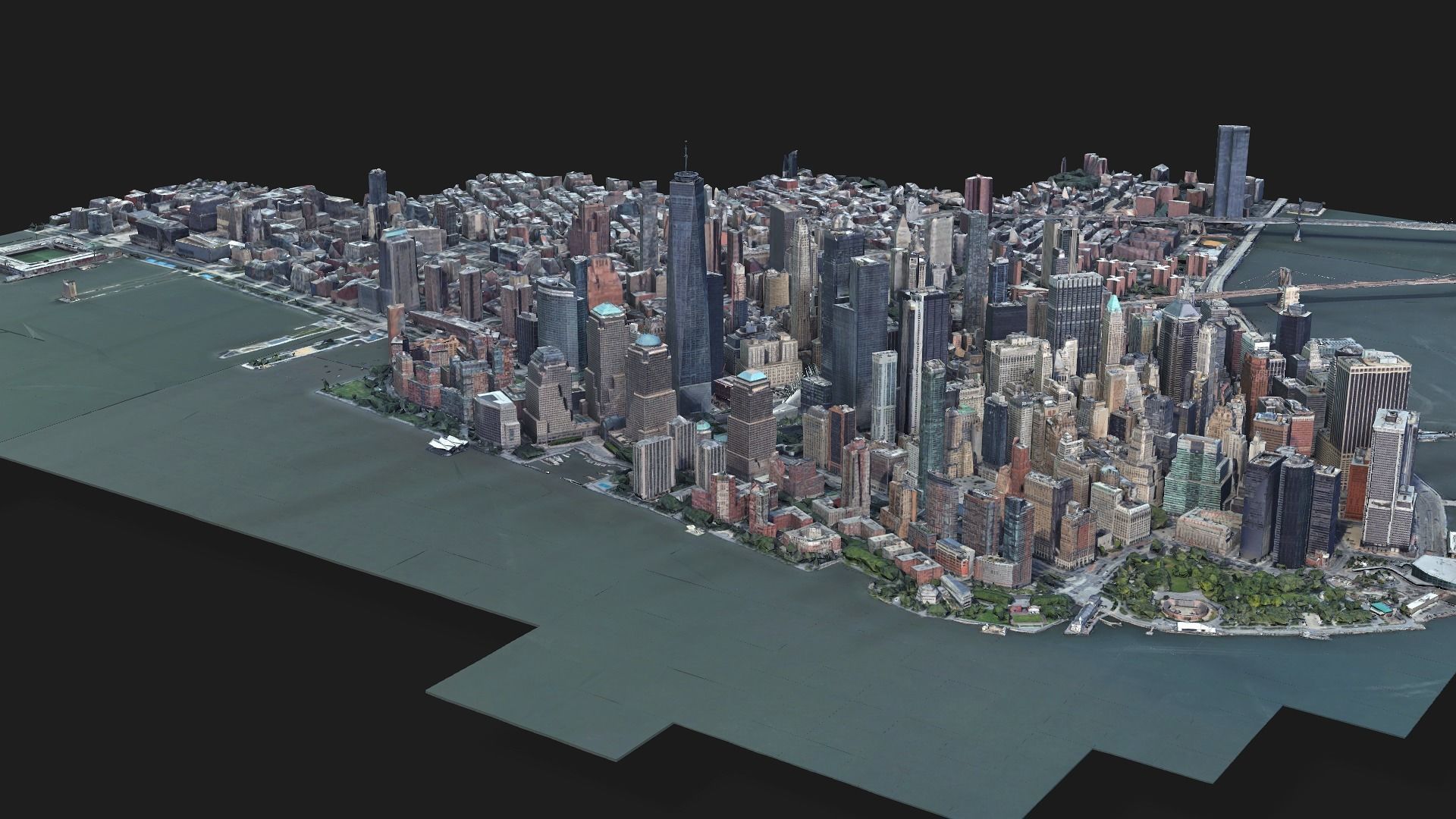 New York City Map Zone Building 3D model | CGTrader