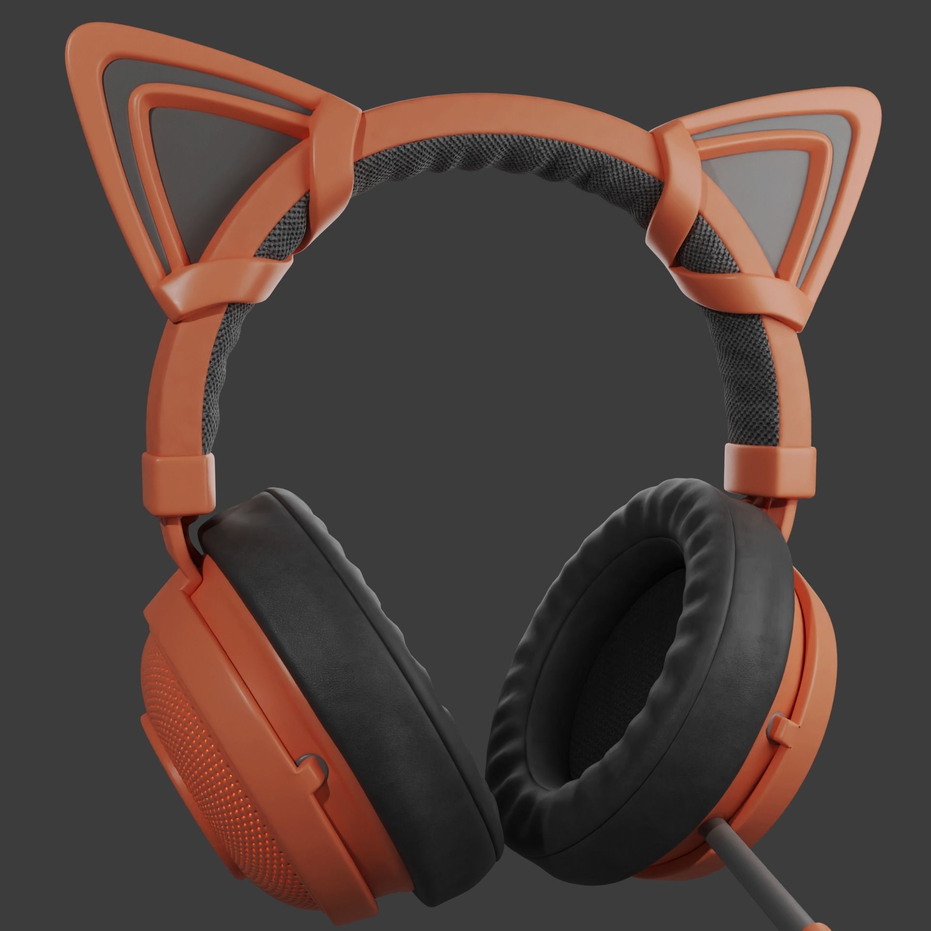 3D model Cat Headset VR / AR / low-poly | CGTrader