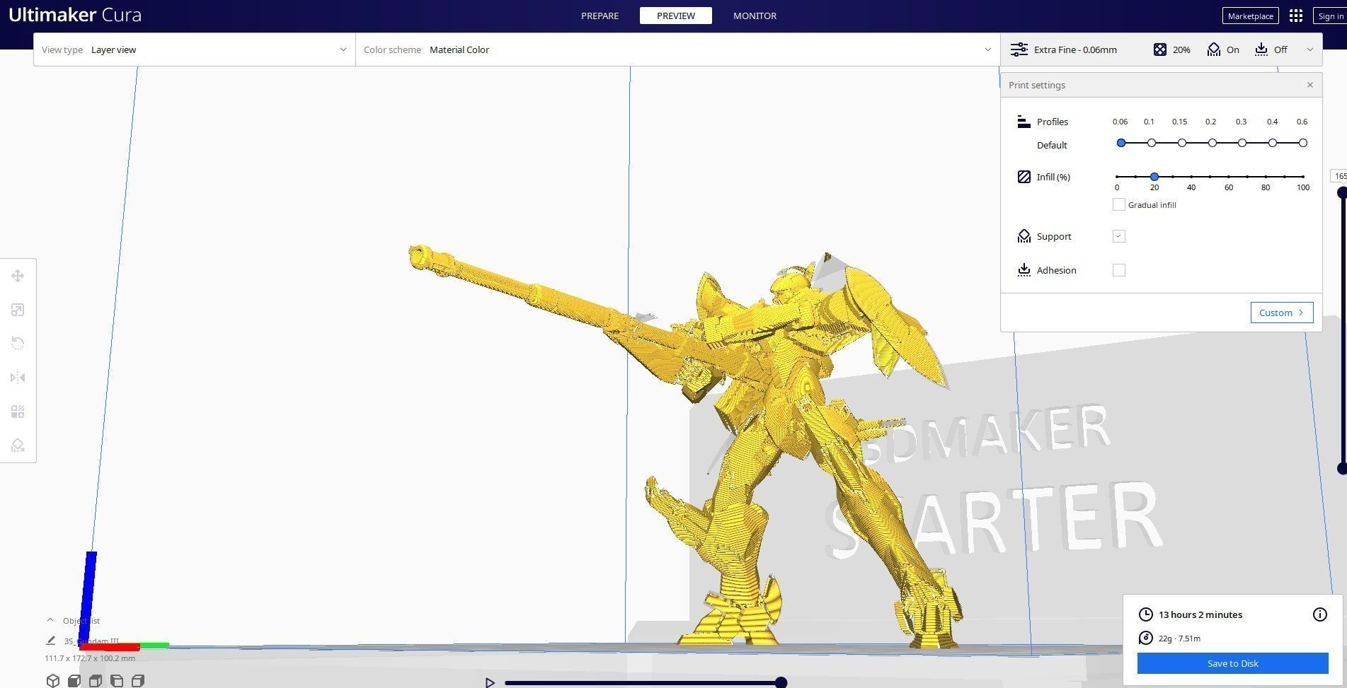 Gundam III 3d printed 3D model 3D printable | CGTrader