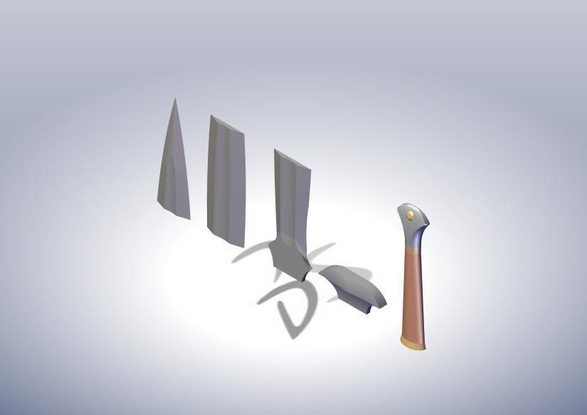 SAM SWORD 3D model 3D printable | CGTrader
