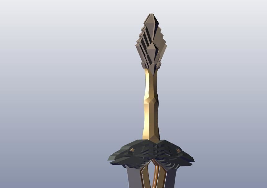 REGAL SWORD 3D model 3D printable | CGTrader
