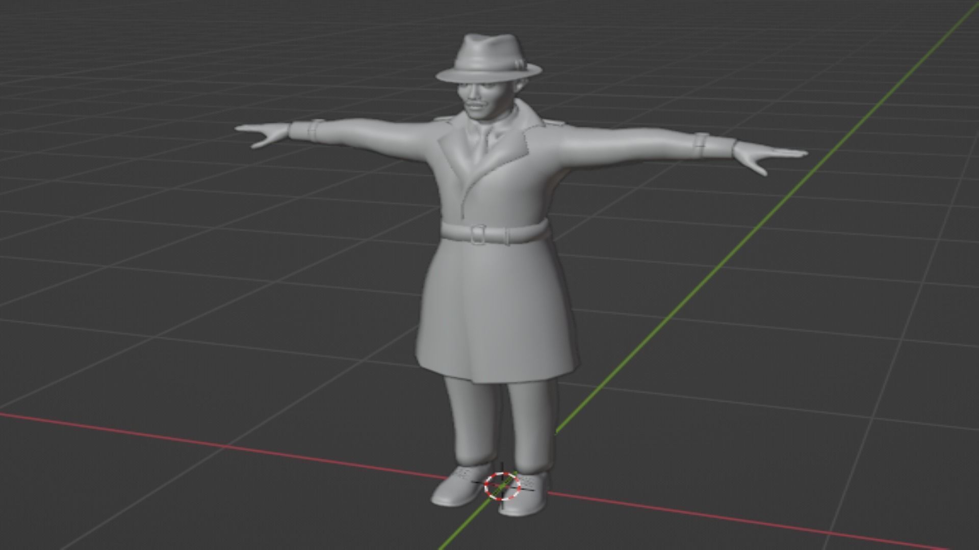 3D model mafia detective VR / AR / low-poly | CGTrader
