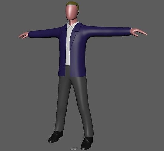Basic male model 3D model | CGTrader