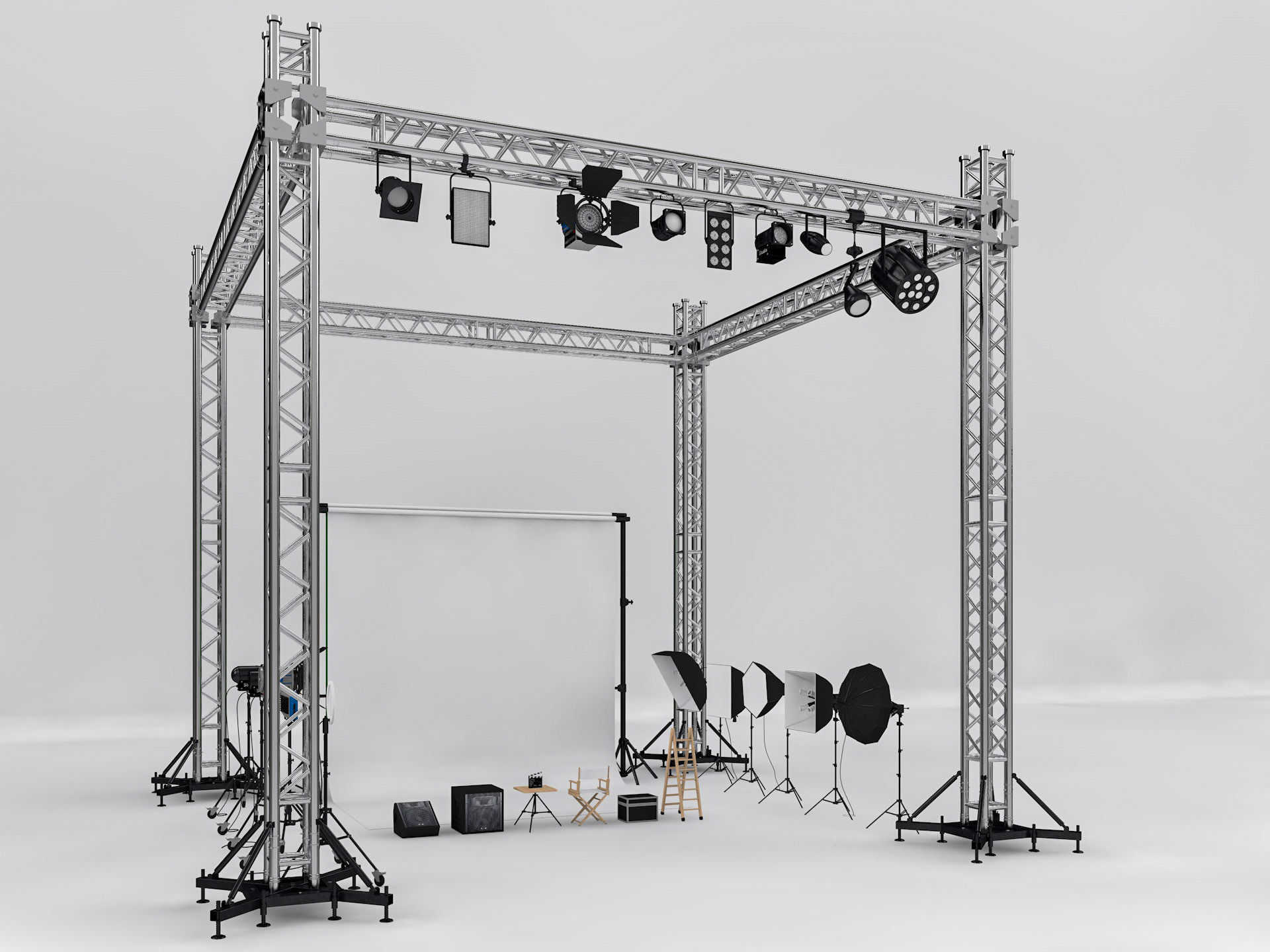 Studio Photography Lights 3D model | CGTrader