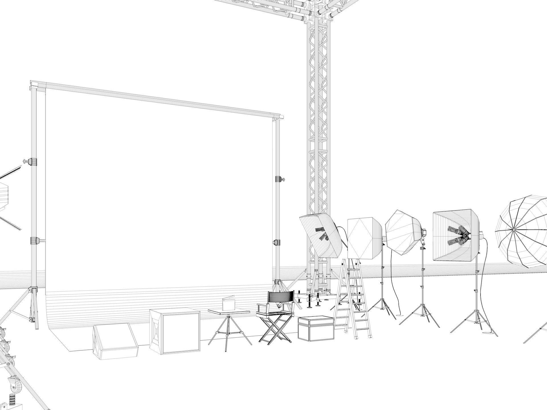 Studio Photography Lights 3D model | CGTrader