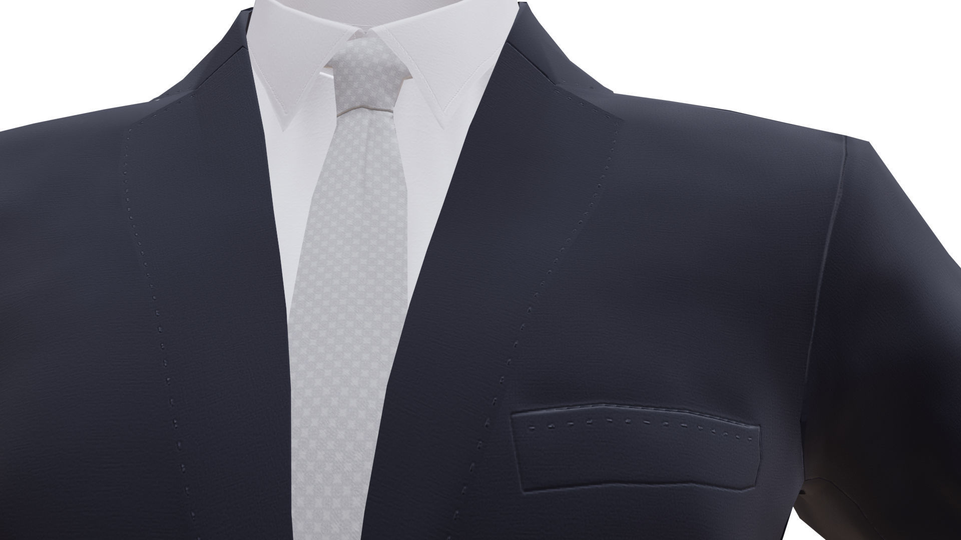 3D model Suit with tie VR / AR / low-poly | CGTrader