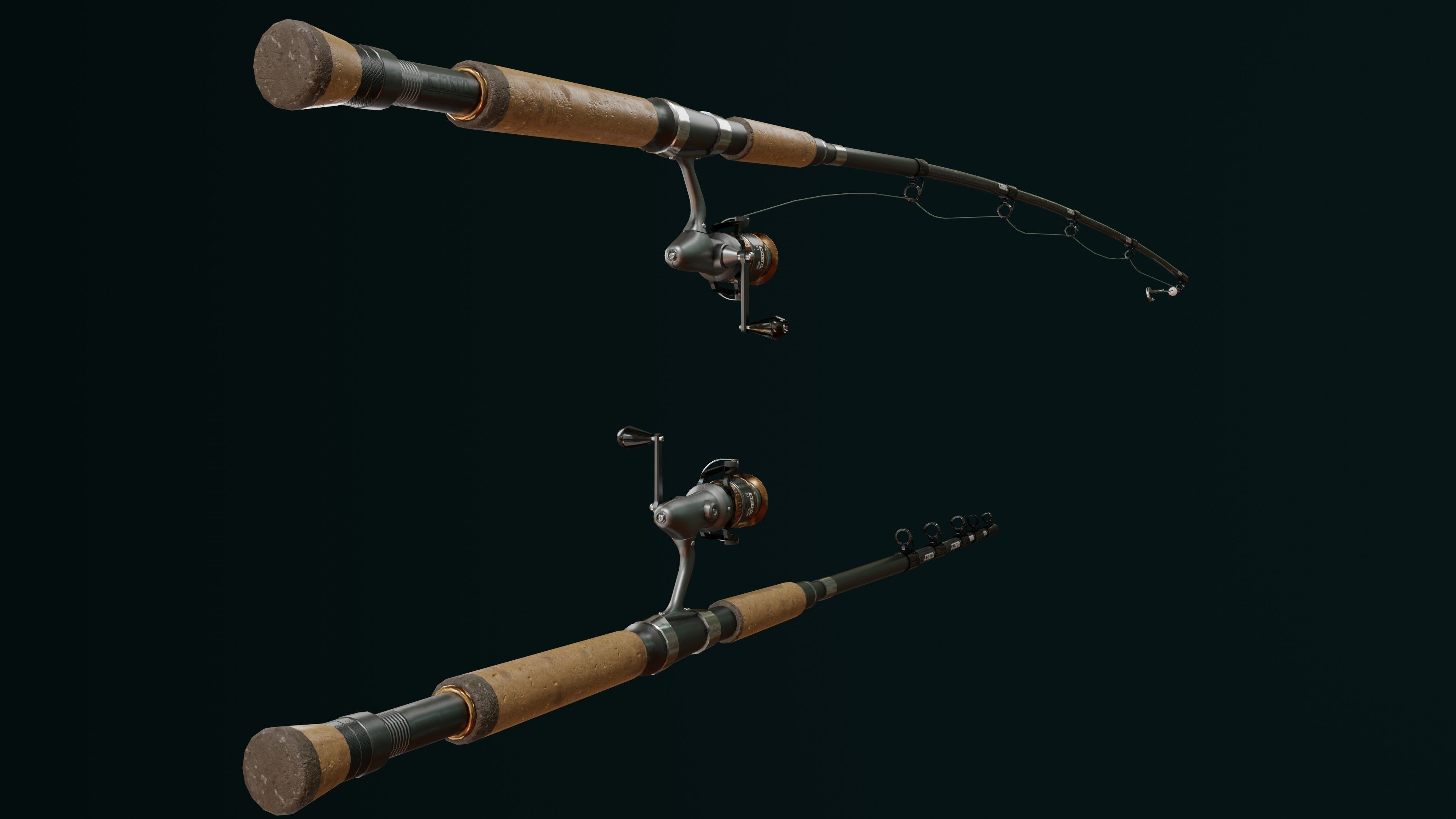 3D model Fishing rod VR / AR / low-poly | CGTrader