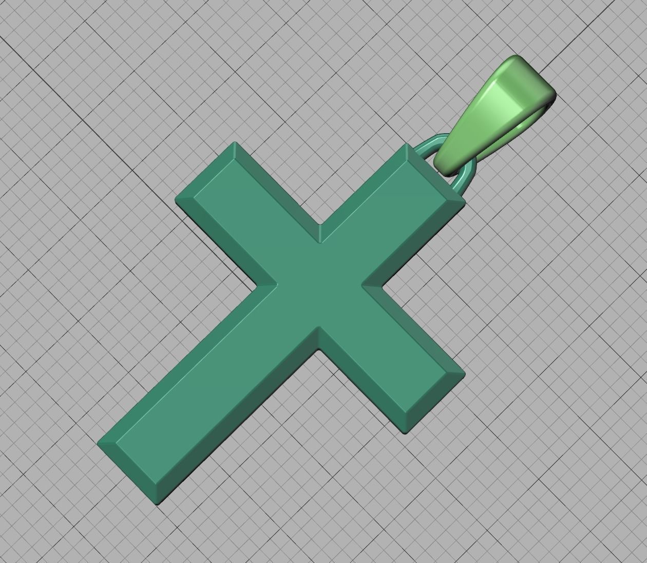 Flat Cross 30mm Flat Classic Cross 3dmodel 3D model 3D printable | CGTrader