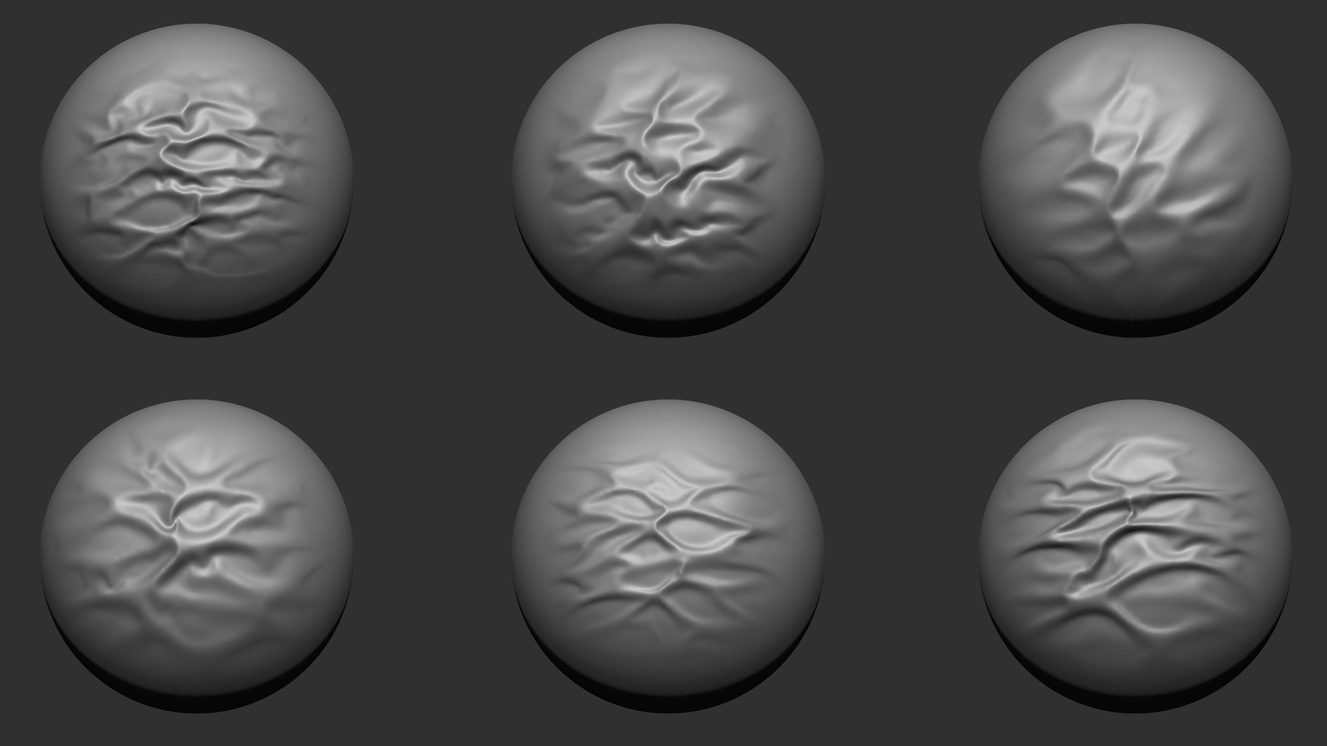 50 Fabric Brushes Tension Compression Folds Vol02 3D model | CGTrader