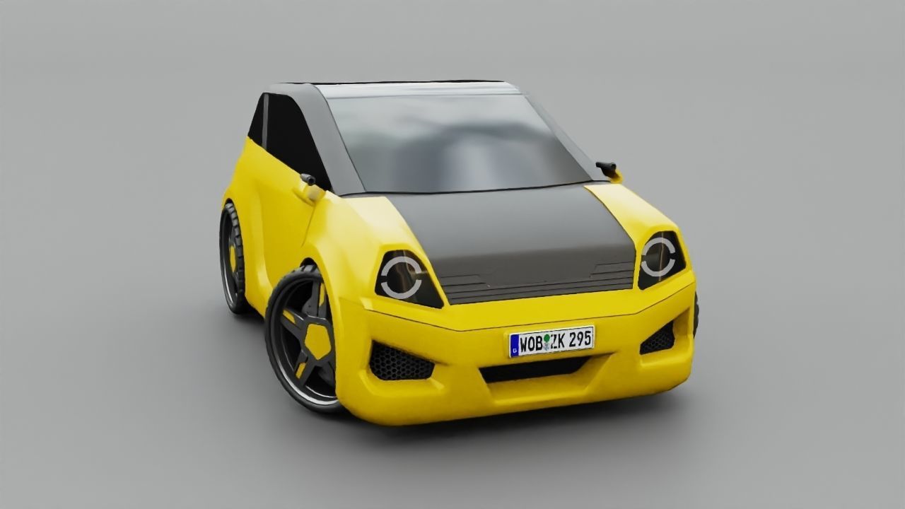 ciity car 3D model rigged | CGTrader