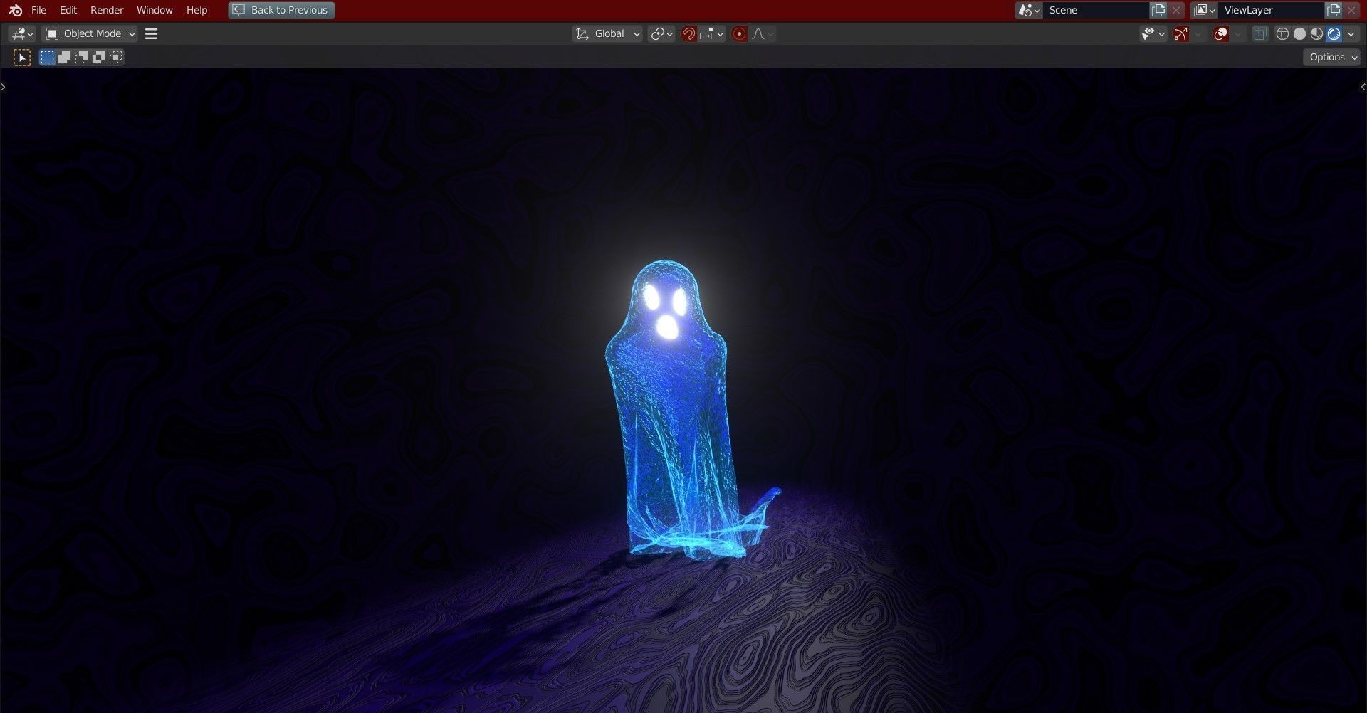 Halloween Scary Cartoon Ghost free 3D model animated | CGTrader