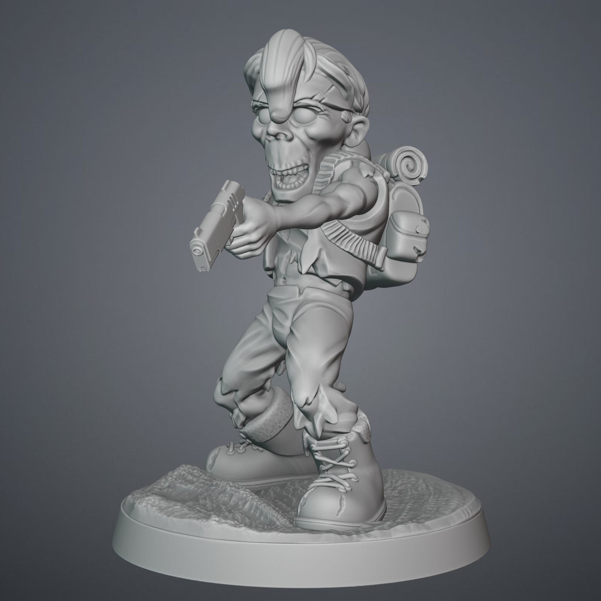 Zombie Marco - Metal Slug 3D model 3D printable | CGTrader