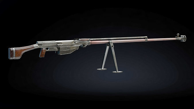 3D model PTRS 41 Low Poly VR / AR / low-poly | CGTrader