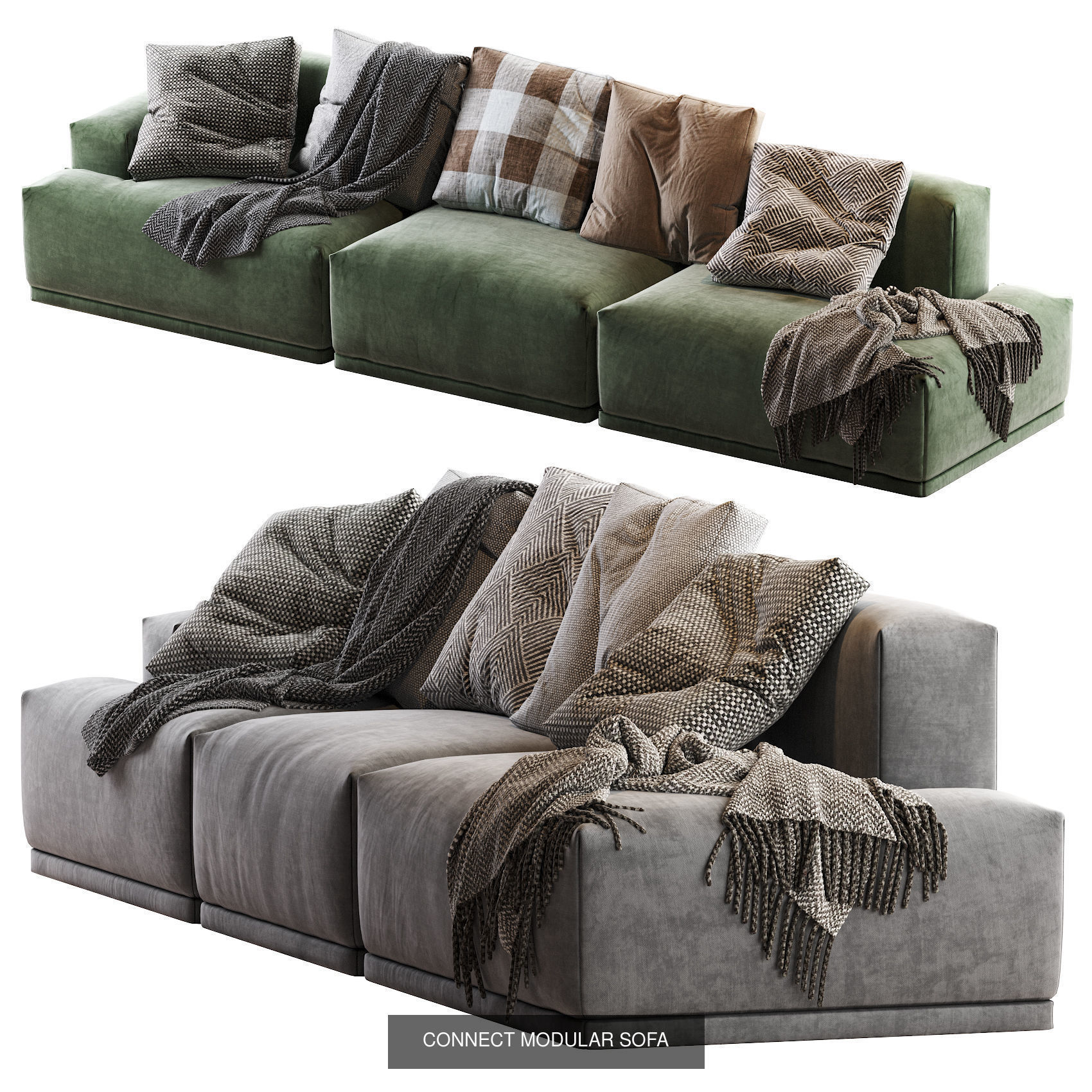 CONNECT MODULAR Sofas 3D Model Collection | CGTrader