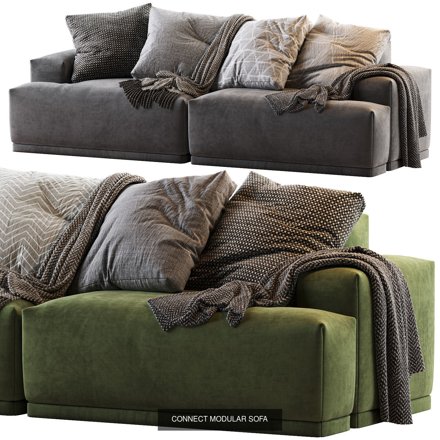 CONNECT MODULAR Sofas 3D Model Collection | CGTrader