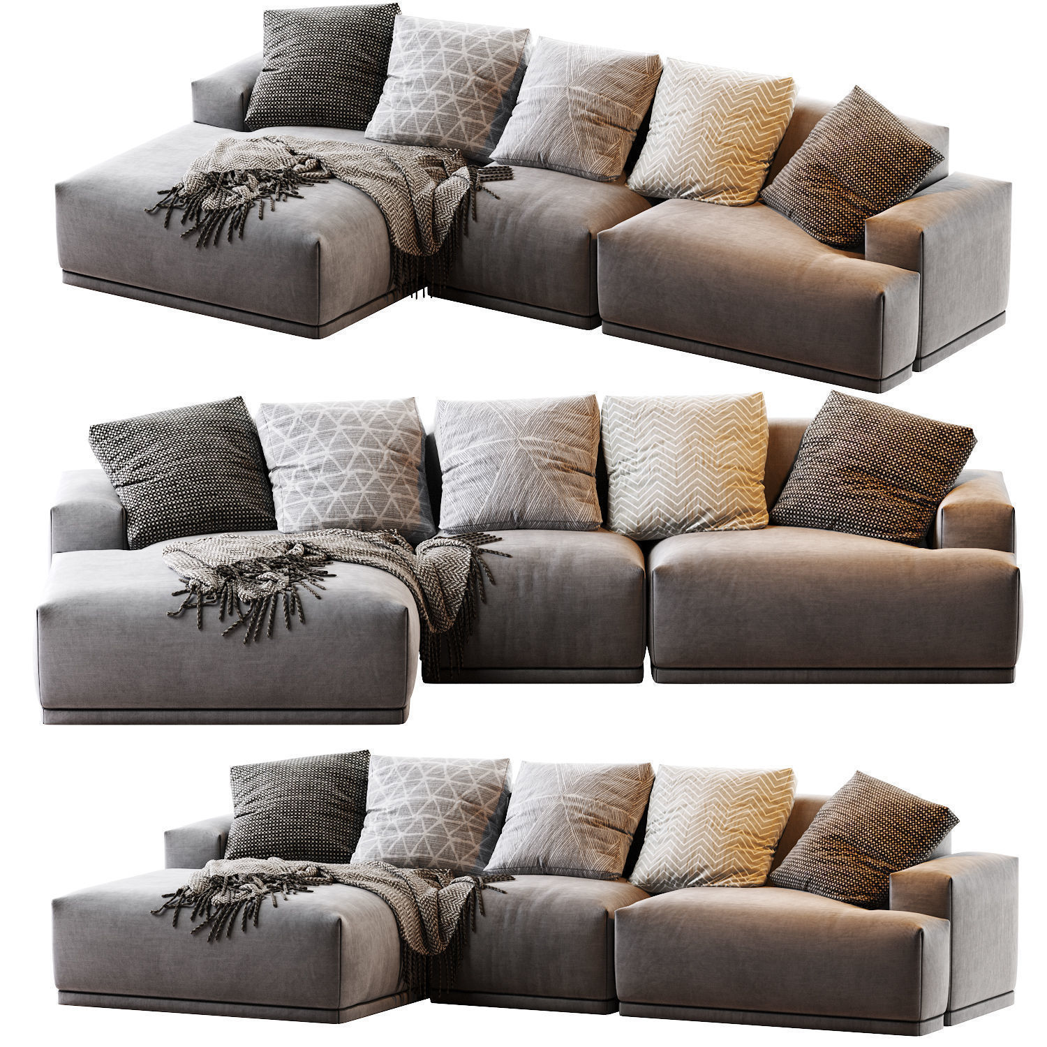 CONNECT MODULAR Sofas 3D Model Collection | CGTrader