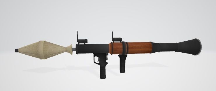 RPG rocket launcher 3D model | CGTrader
