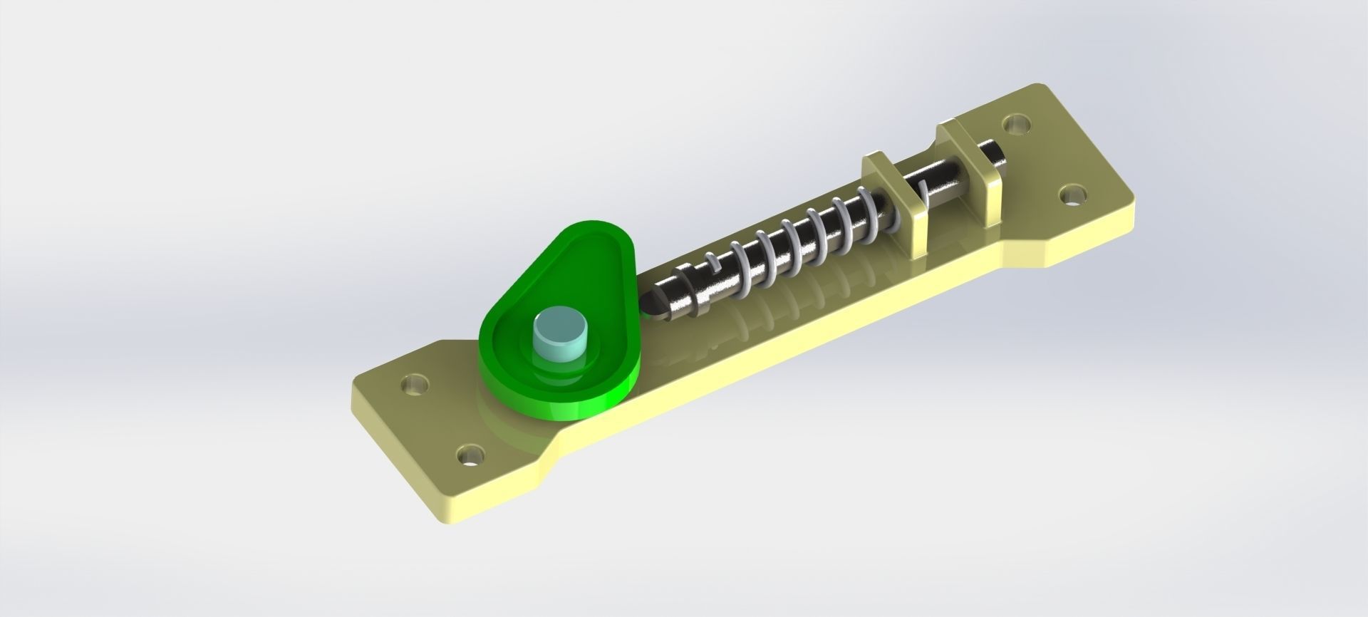 Cam and Spring 3D model animated | CGTrader