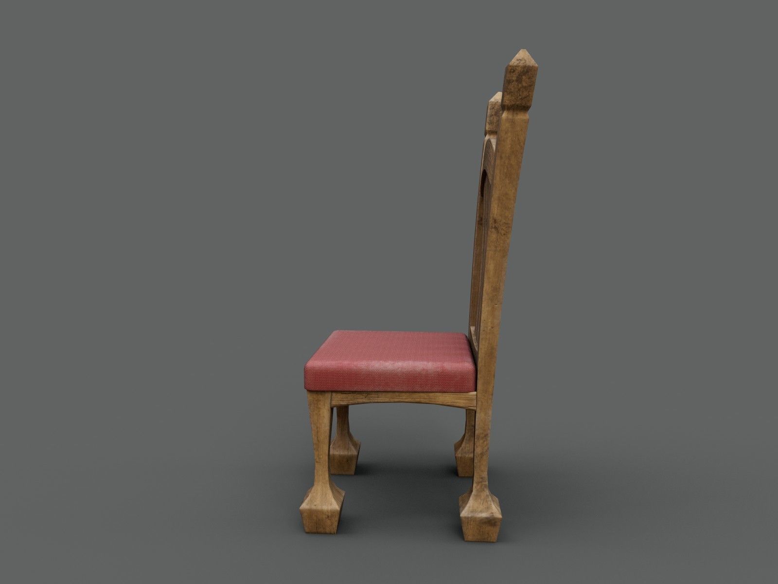 3D model Cartoon Chair Wooden Vintage VR / AR / low-poly | CGTrader