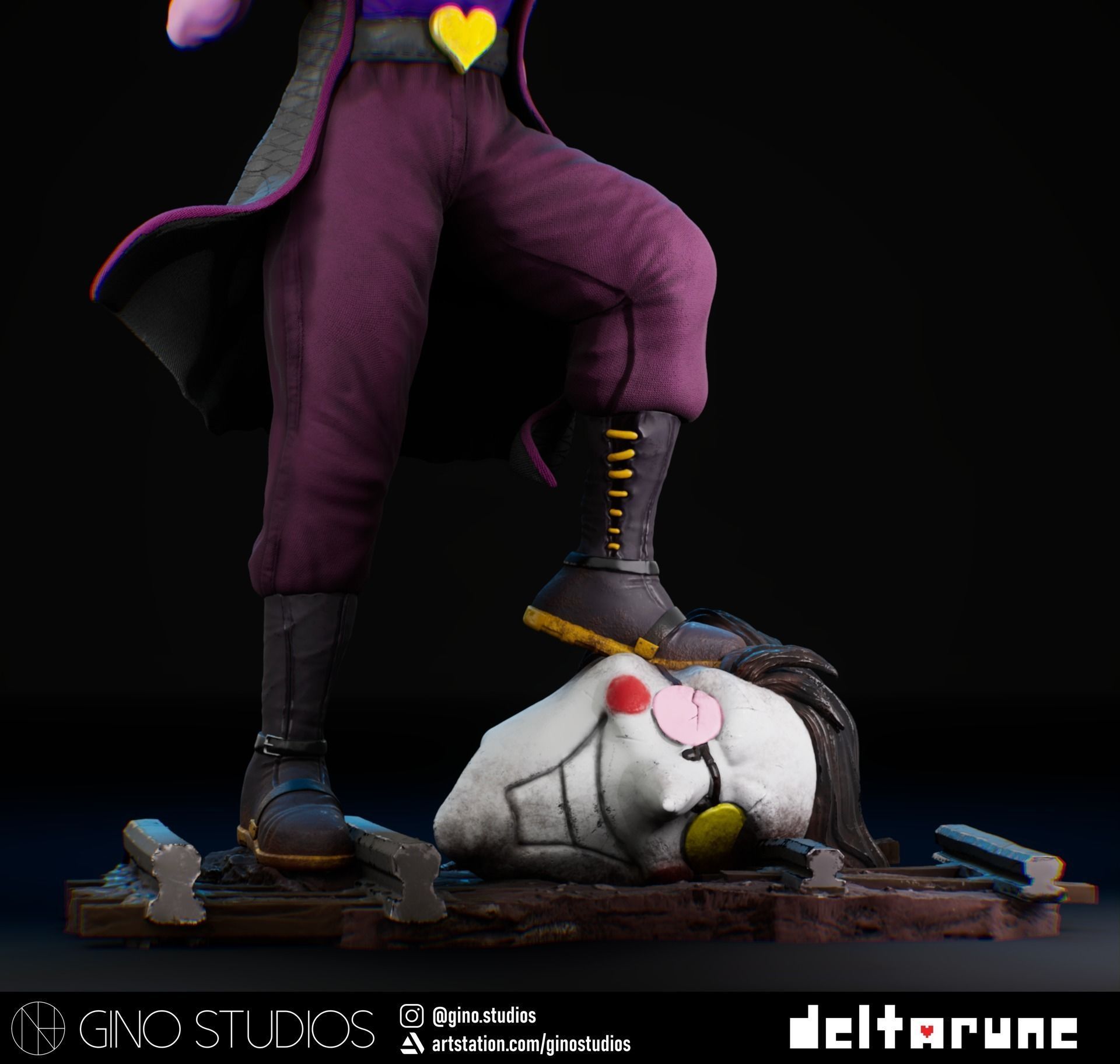 Susie - Deltarune Chapter 2 Statue 3D model 3D printable | CGTrader