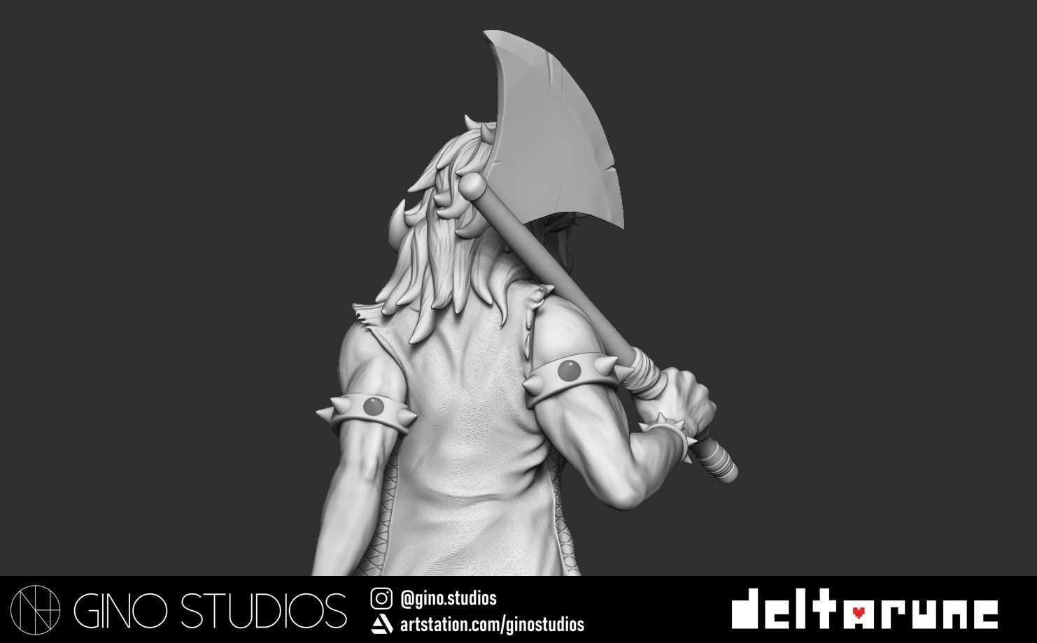 Susie - Deltarune Chapter 2 Statue 3D model 3D printable | CGTrader