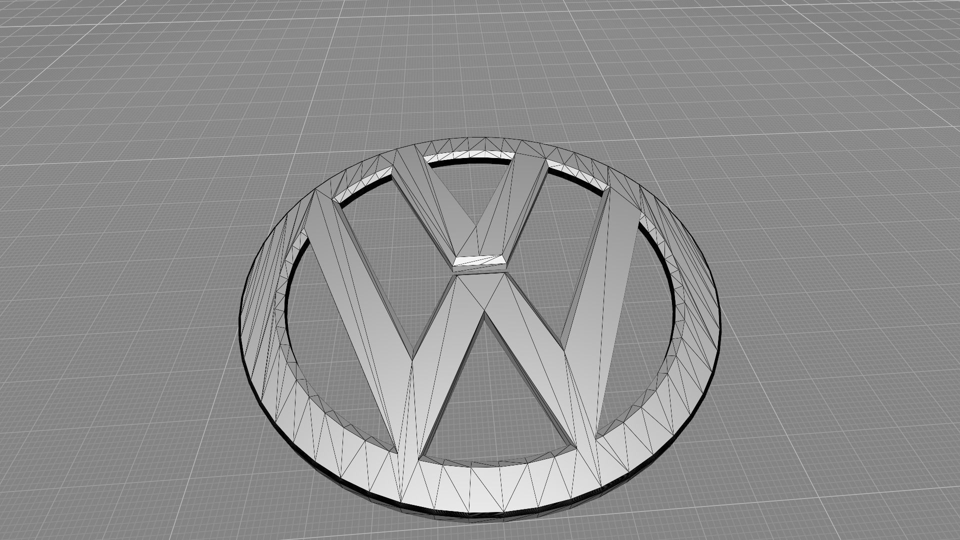 Volkswagen logo 3D model | CGTrader