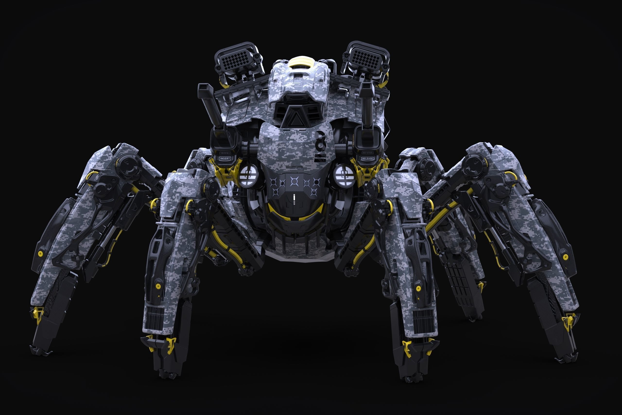 Scifi Spider Tank 3D model | CGTrader