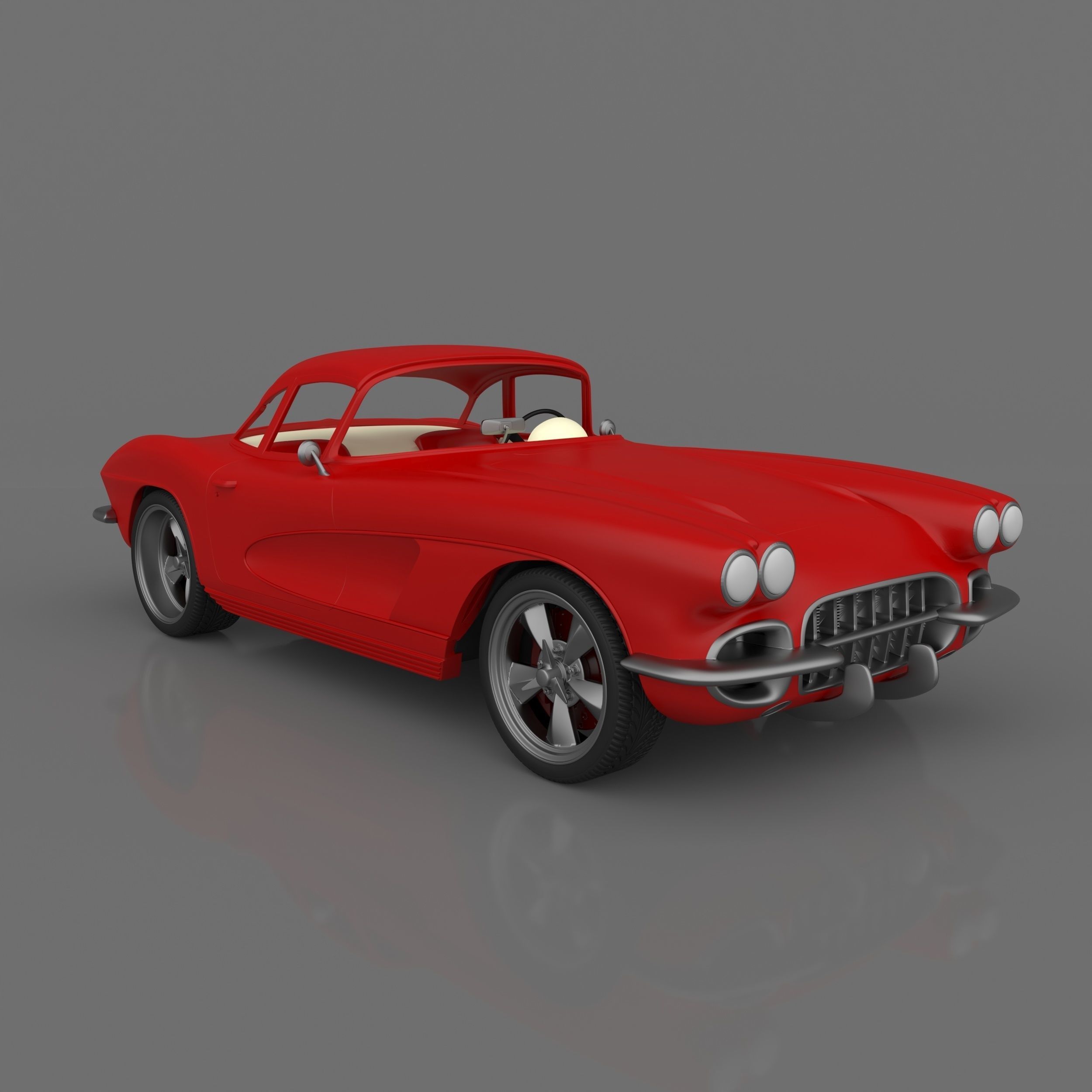 Chevrolet Corvette C1 Ready to Print STL Files 3D model 3D printable ...