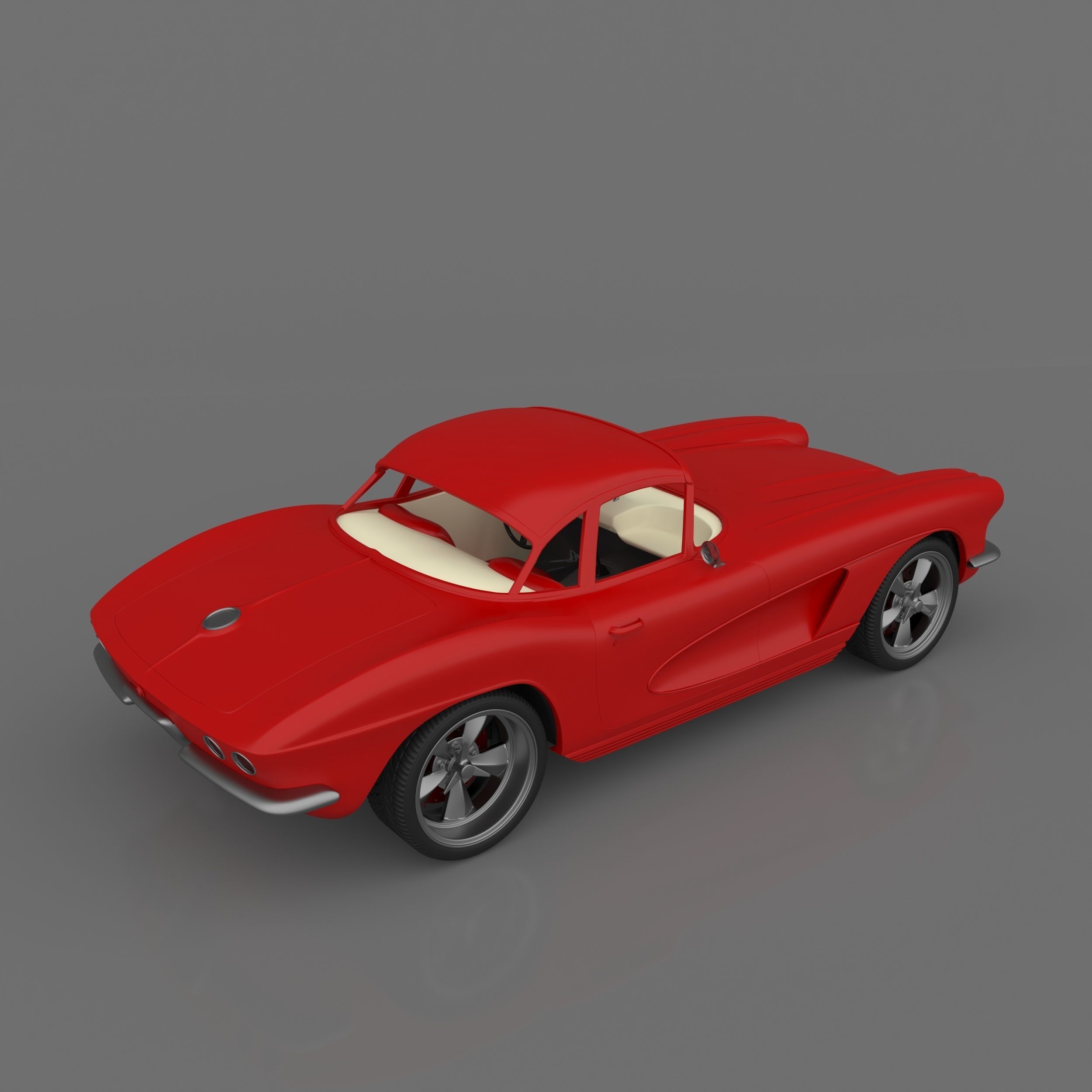 Chevrolet Corvette C1 Ready to Print STL Files 3D model 3D printable ...