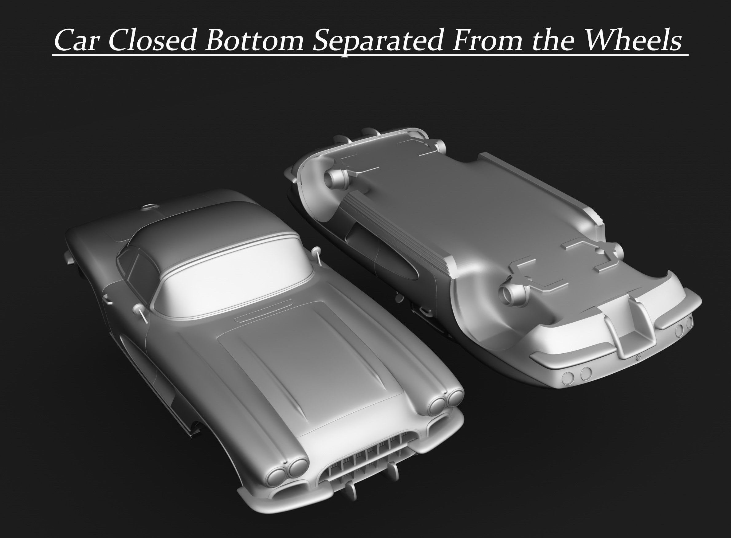 Chevrolet Corvette C1 Ready to Print STL Files 3D model 3D printable ...