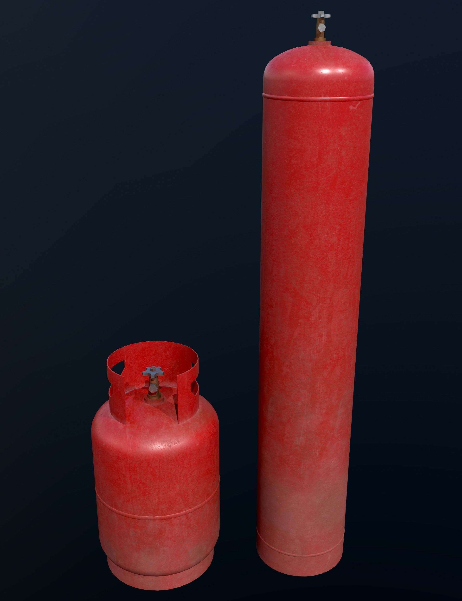 Gas cylinder free VR / AR / low-poly 3D model | CGTrader