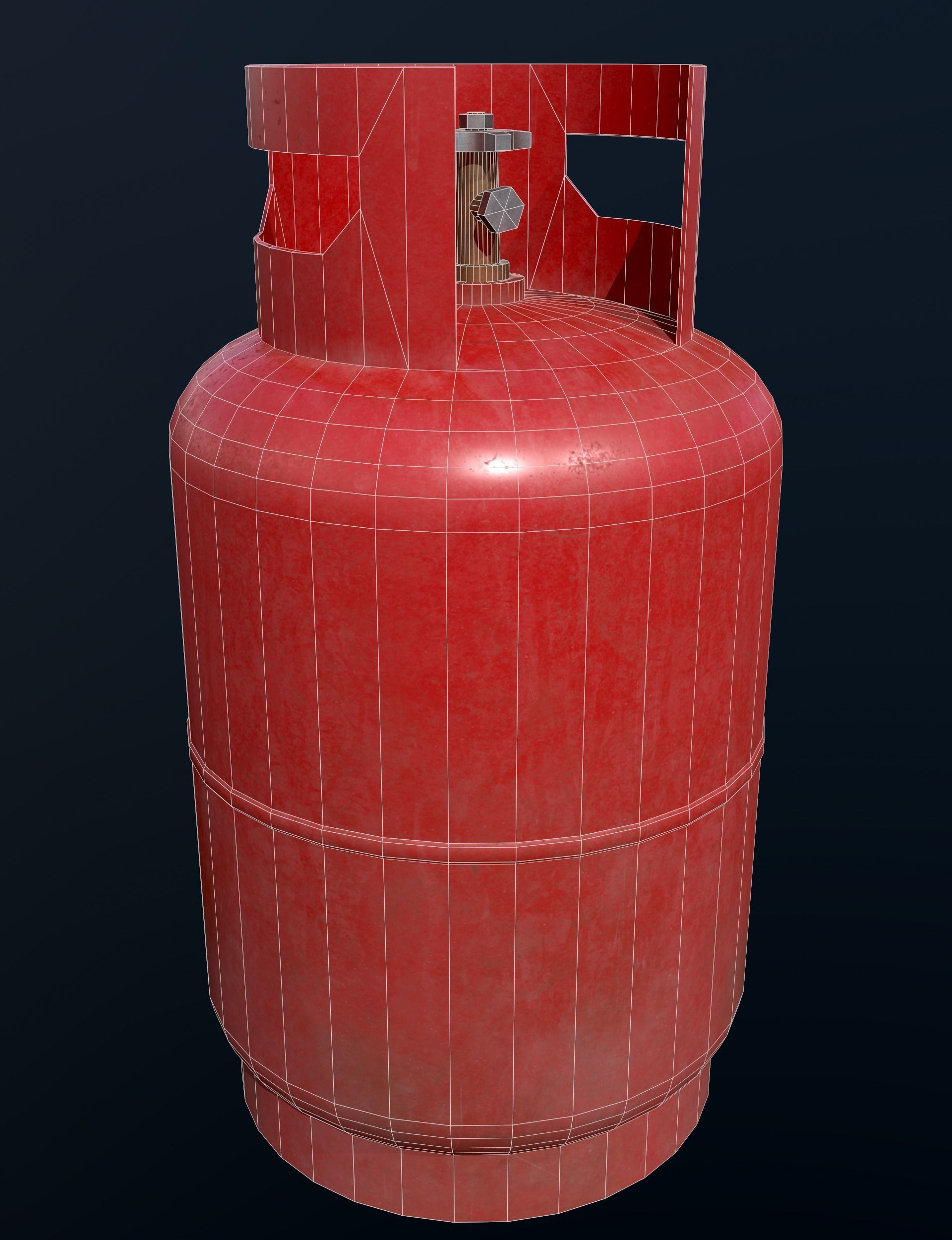 Gas cylinder free VR / AR / low-poly 3D model | CGTrader