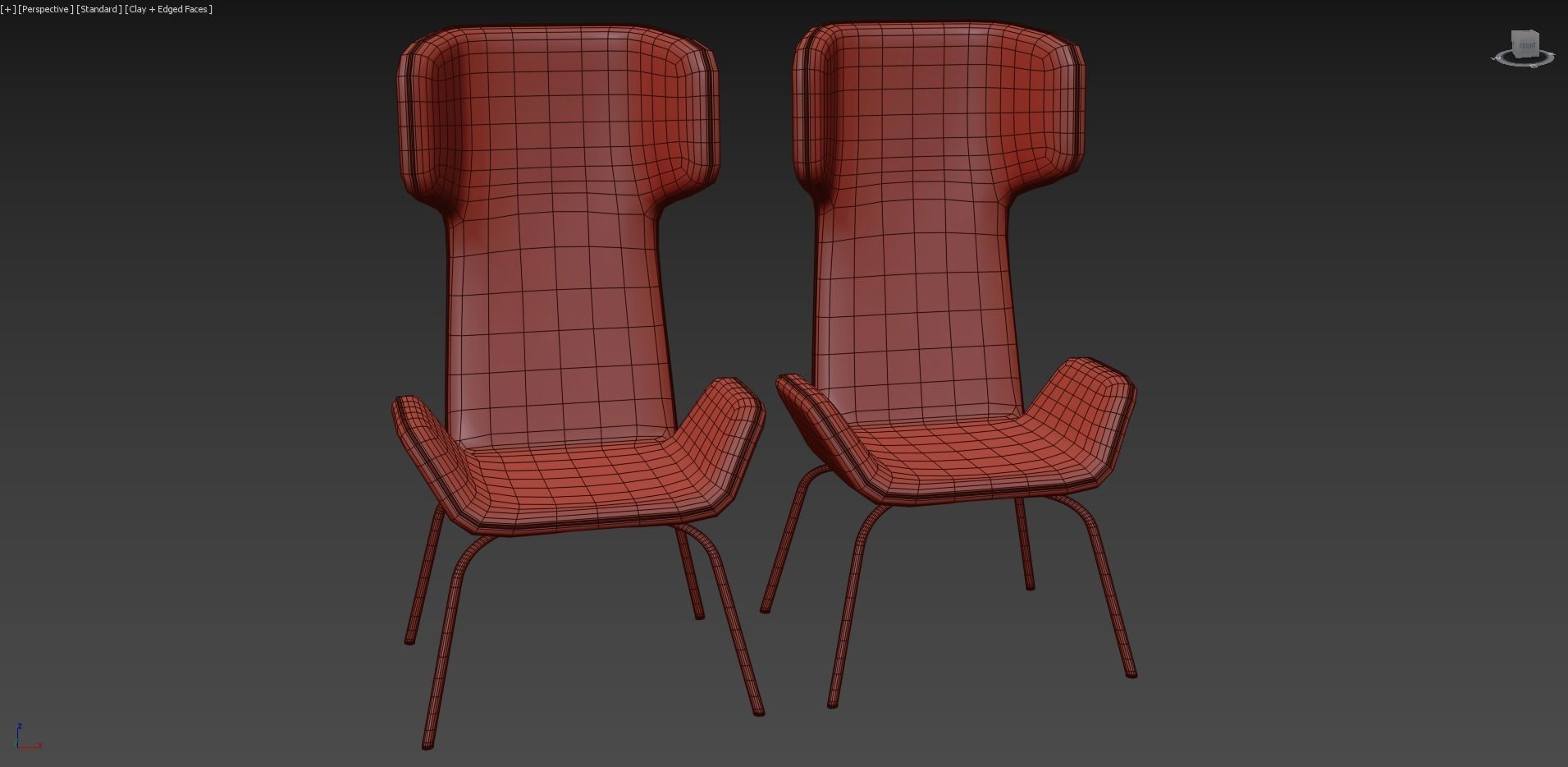 LIGHT E Wing armchair By Midj 3D model | CGTrader