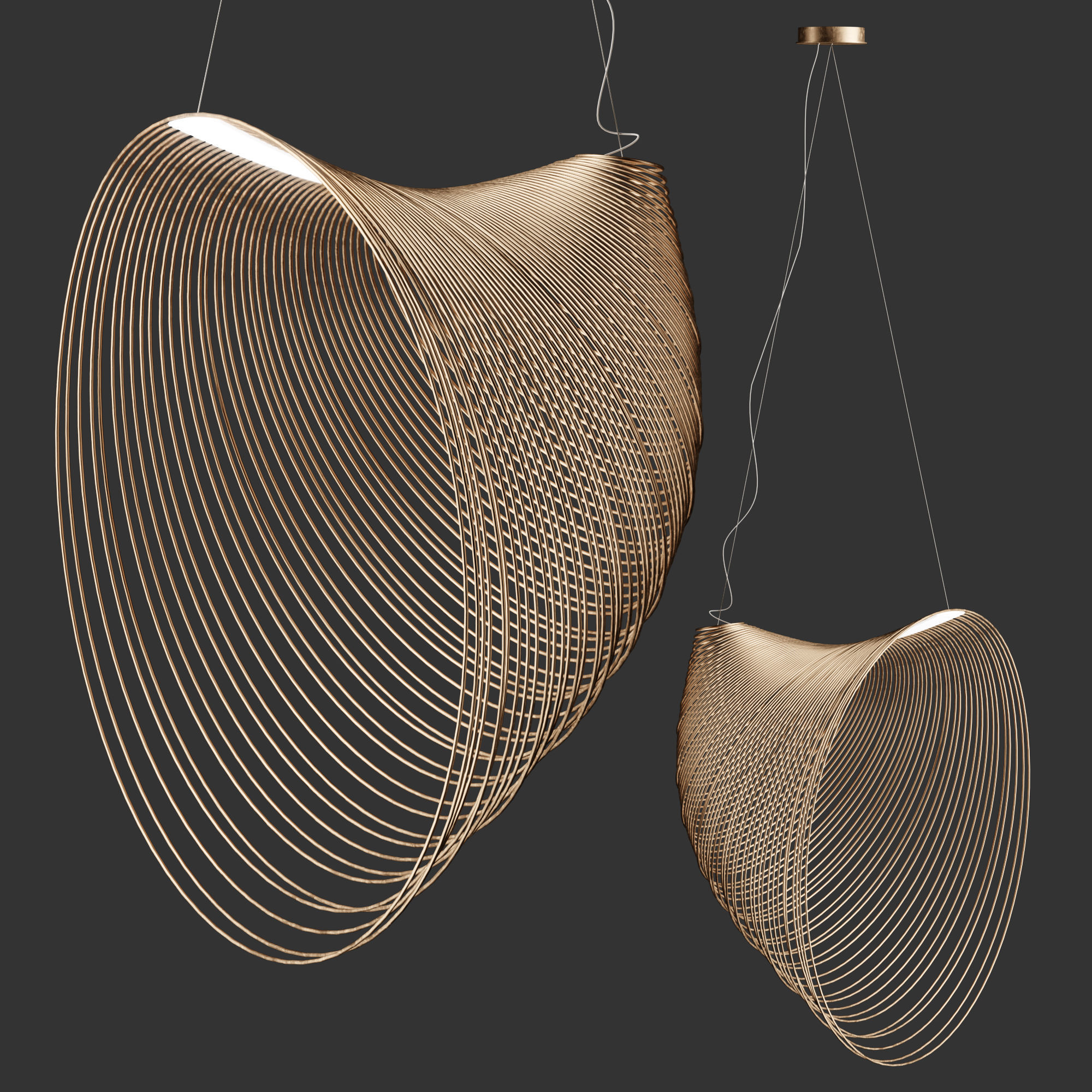 LUCEPLAN ILLAN Hanging lamp 3D model | CGTrader