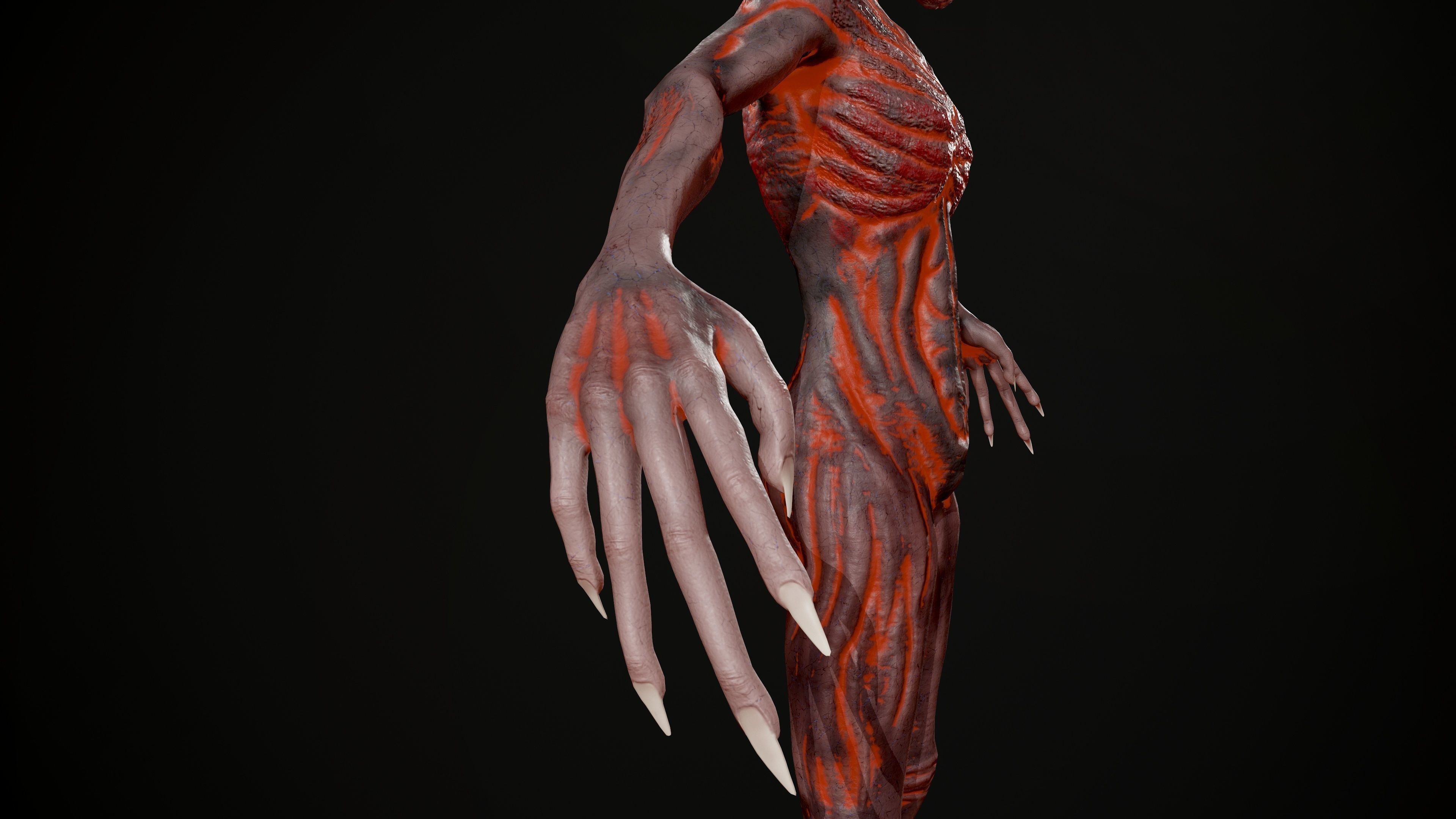 3D model Ghoul human skeleton VR / AR / low-poly | CGTrader