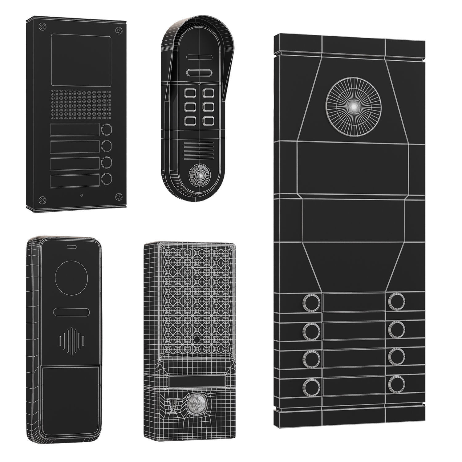Commax video panels 3D model | CGTrader